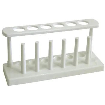 Test Tube Rack - Poly - 6 Holes 6 Pegs - 25mm
