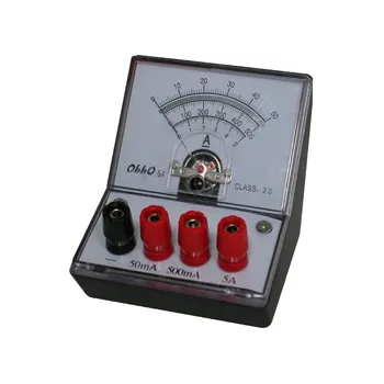 Ammeter Triple Range DC 50-500mA-5A