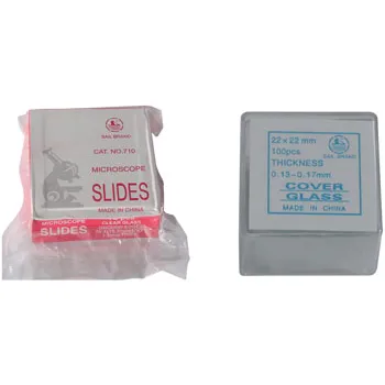 Blank Microscope Slides & Cover Slips