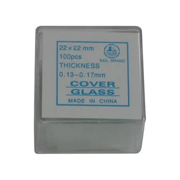 Microscope Slide Cover Glass Slips - 22 x 22 mm