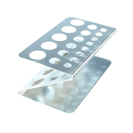 Aluminium Test Tube Rack - Z-shape