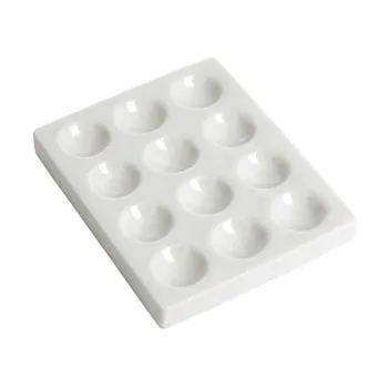 Spotting Plate - Porcelain - 12 Hole