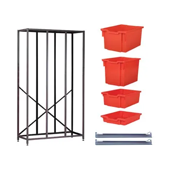 Gratnells Tall Triple Column Frm Kit 1850mm All