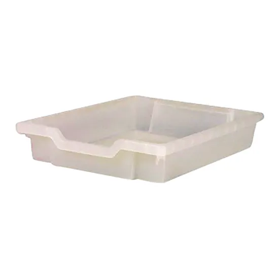 Shallow Antimicrobial F1 Tray Translucent