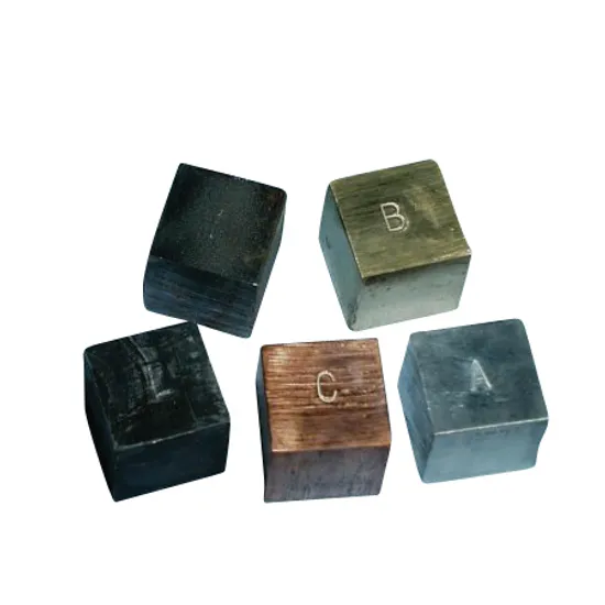Cube Set - 5 Different Materials - 20mm