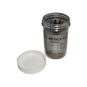 Metals Kit - 50x3mm Rods - Set of 8