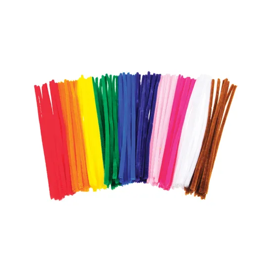 Assorted Coloured Pipe Cleaners – Pack of 100