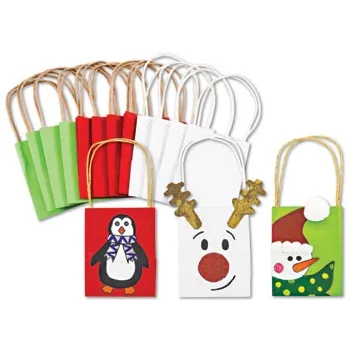 Christmas Paper Bags - Pack of 12