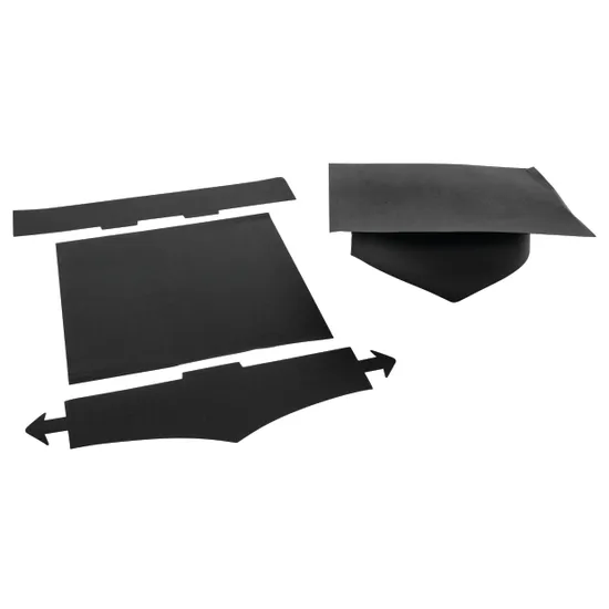 Black Paper Graduation Hat - Pack of 20