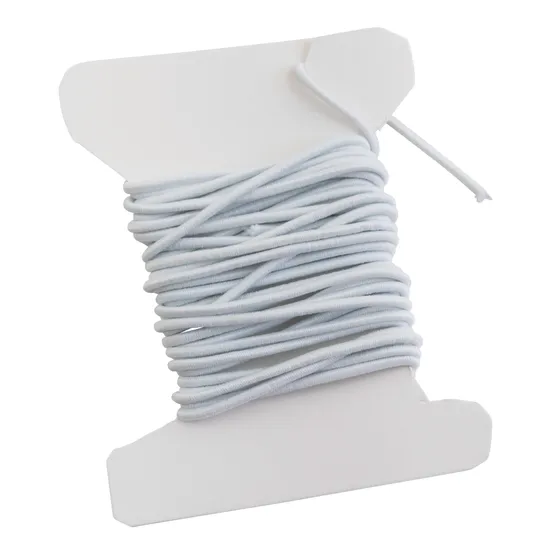 White Round Elastic - 4m