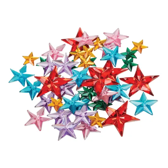 Assorted Star Rhinestones – Pack of 50