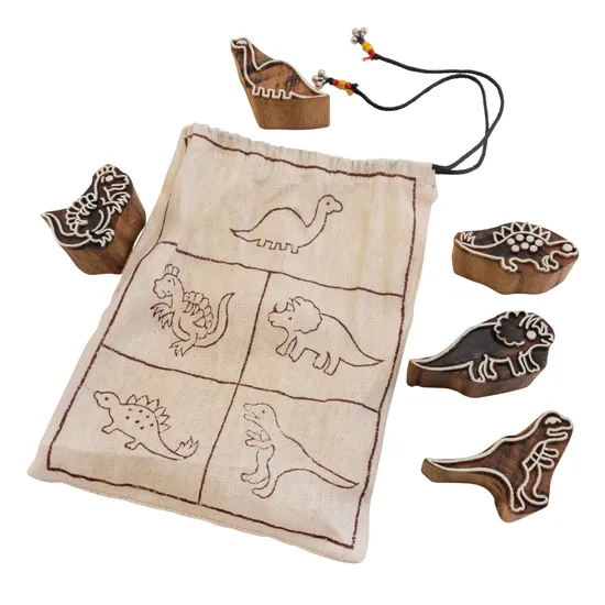 Dinosaur Block Print Stamps - Set of 5