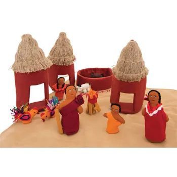Fair Trade - Maasai Village Play Set - 13pcs