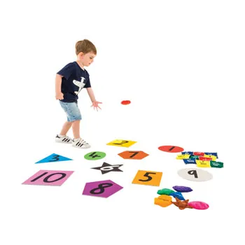 Shapes & Numbers Toss Mats & Bean Bags Kit
