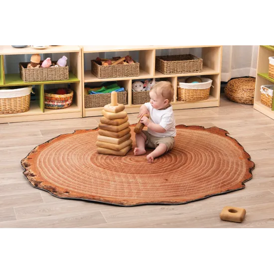 Extra Large Wooden Log Floor Mat - 150cm - MTA Catalogue