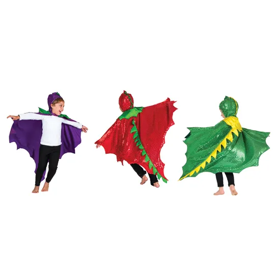 Dragon Dress Up Capes - Set of 3