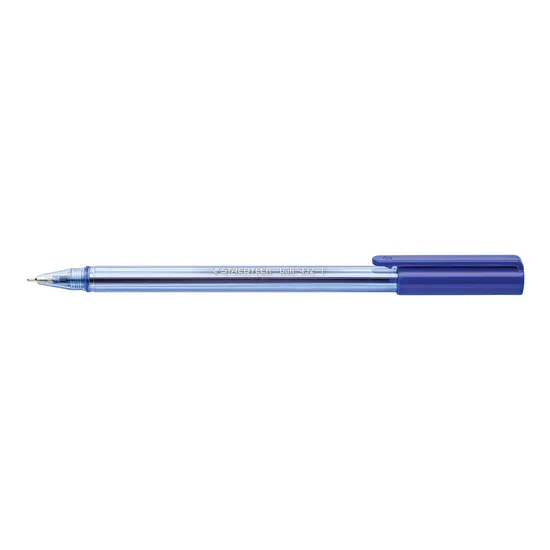 Stick 432 Triangular Pen Fine Blue - Pack of 10