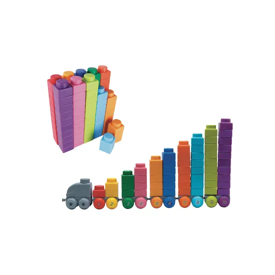 Soft Blocks Maths Train & 100 Additional Soft Bloc