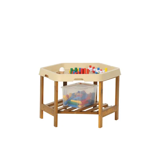 MTA Spaces - Hex Tray & Wooden Stand - Sand - MTA Catalogue
