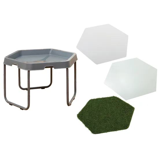 MTA Spaces - Hex Tray Stand & Mats - Charcoal - MTA Catalogue