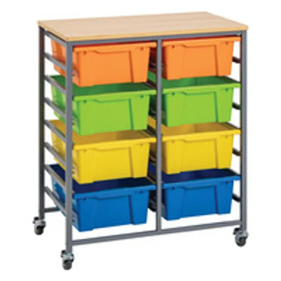 Double Tote Tray Trolley Kit (Brights)