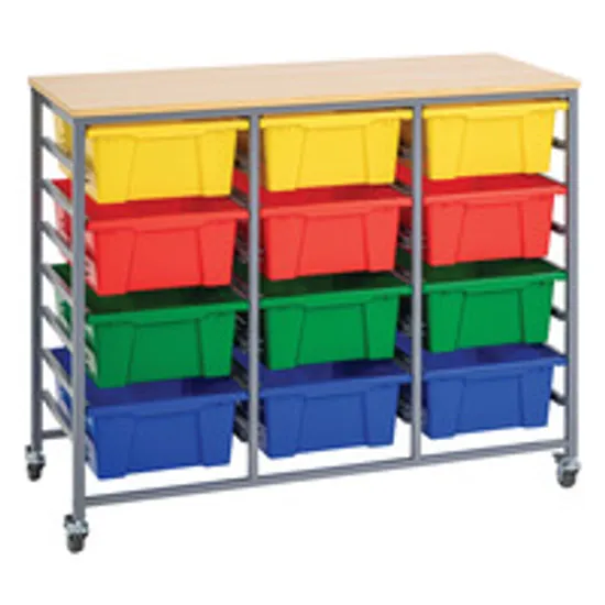 Triple Tote Tray Trolley Kit (Primary)