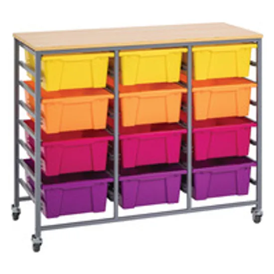 Triple Tote Tray Trolley Kit (Sunrise)