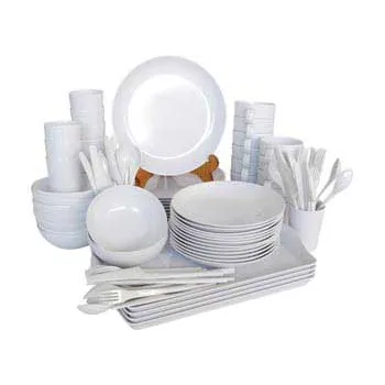 White Tableware Set - 88 pieces