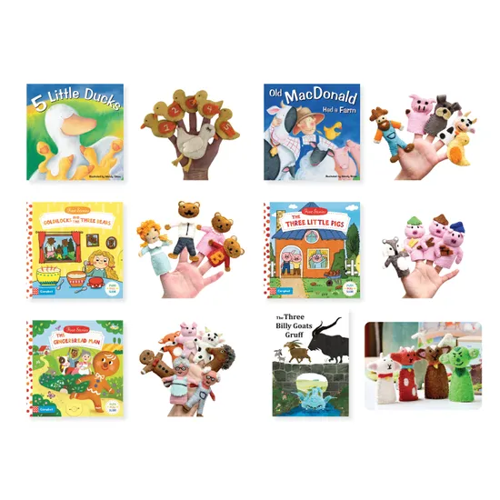 Book & Finger Puppets Rhyme Set