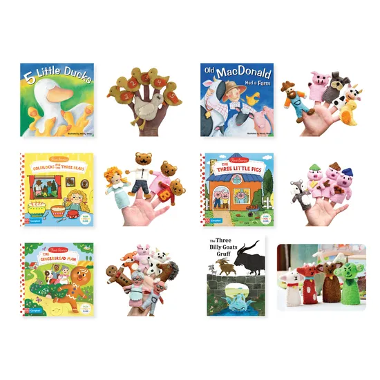 Book & Finger Puppets Rhyme Set