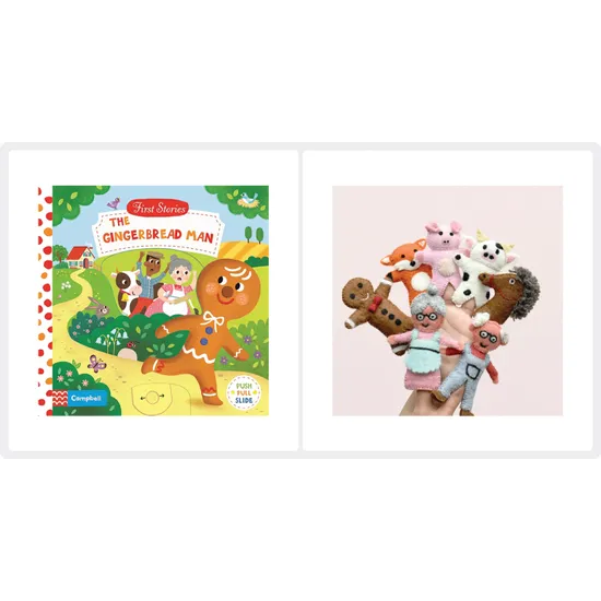 The Gingerbread Man & Finger Puppets
