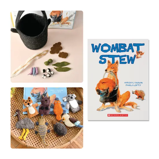 Wombat Stew Book & Play Set kit