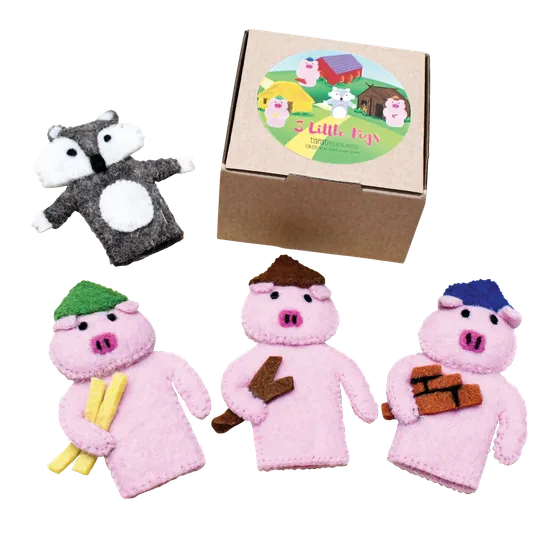 Three Little Pigs Puppet Craft Paper Pig Puppet Frosting And Glue