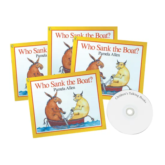 Who Sank The Boat 4 Books & CD