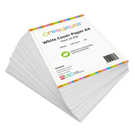 White Cover Paper A4 120gsm - Pack of 250