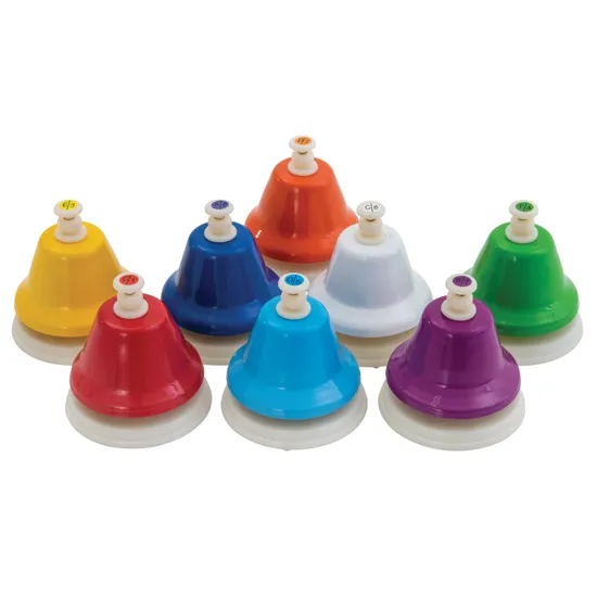 Rainbow Musical Desk Bells - Set of 8