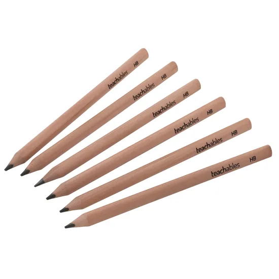 Teachables Triangular Jumbo Pencils HB - Pack of 72