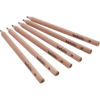Teachables Triangular Jumbo Pencils 2B - Pack of 72