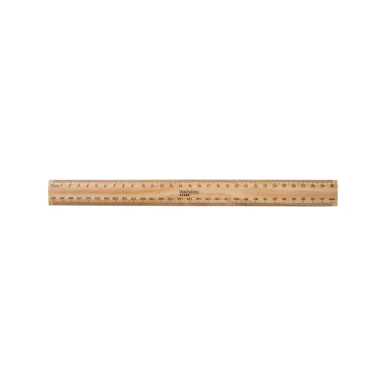 Teachables 30cm Wooden Ruler Each