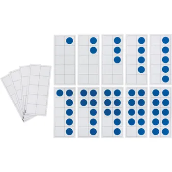 Tens Frames Work Cards - Set of 14
