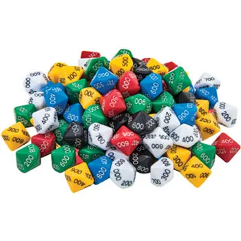 Place Value Dice Hundreds -10-Sided 100PC