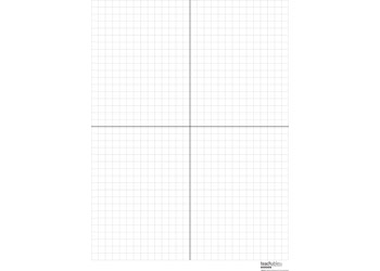 Graph Paper Template With X Y Axis Grid Paper (Printable 4 Quadrant