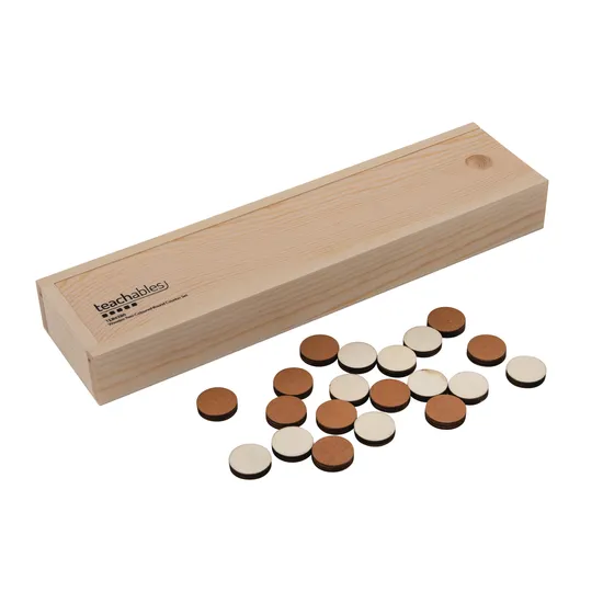 Wooden Round Counter Set - Set of 20