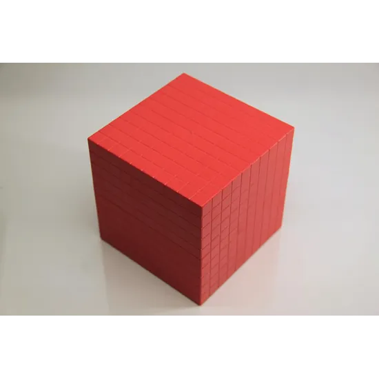Teachables Eco-Plastic Thousand Cube – Red, Single