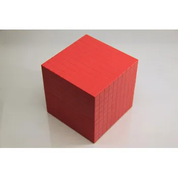 Teachables Eco-Plastic Thousand Cube - Each - Red