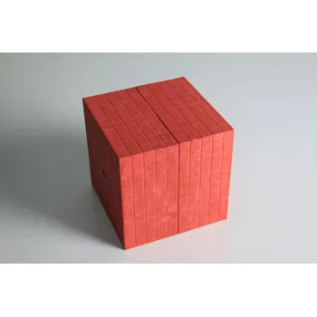 Teachables Eco-Wood Base Ten Thousand Cube - Each - Red