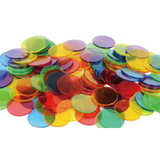 Translucent Round Counters - 3cm - 180 pc