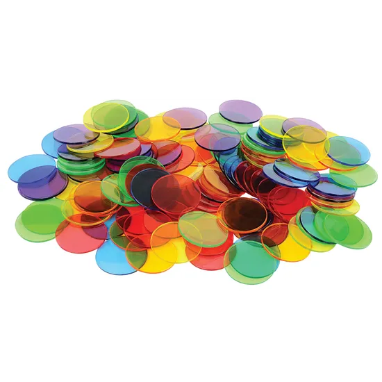 Translucent Round Counters - 3cm - 180 pc