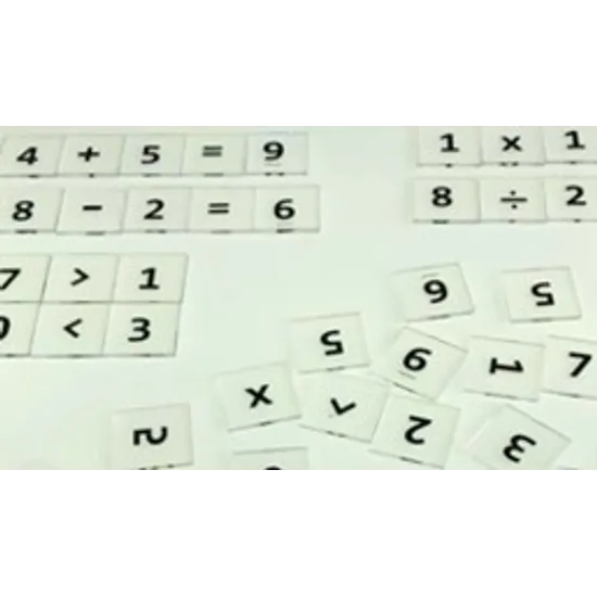 Translucent Number Tiles - Set of 108 pc