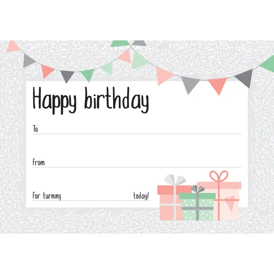 Happy Birthday Certificate